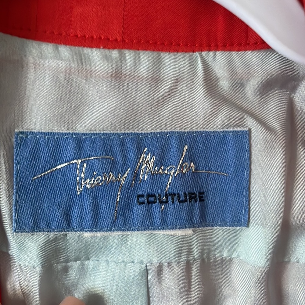 Rare 1990s Thierry Mugler Couture Orange Blazer/Jacket - Gem
